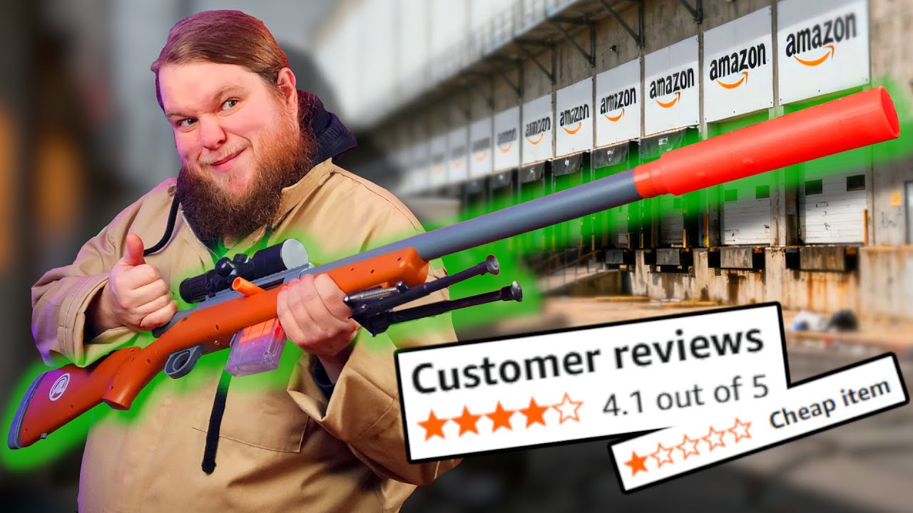 NERF Dumpster Diving - Shell Ejecting M24 Sniper - YouTube