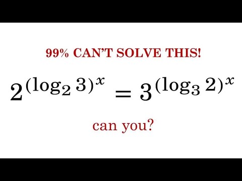 Math Olympiad Challenge: Can You Solve This Log-Exponential Equation ...
