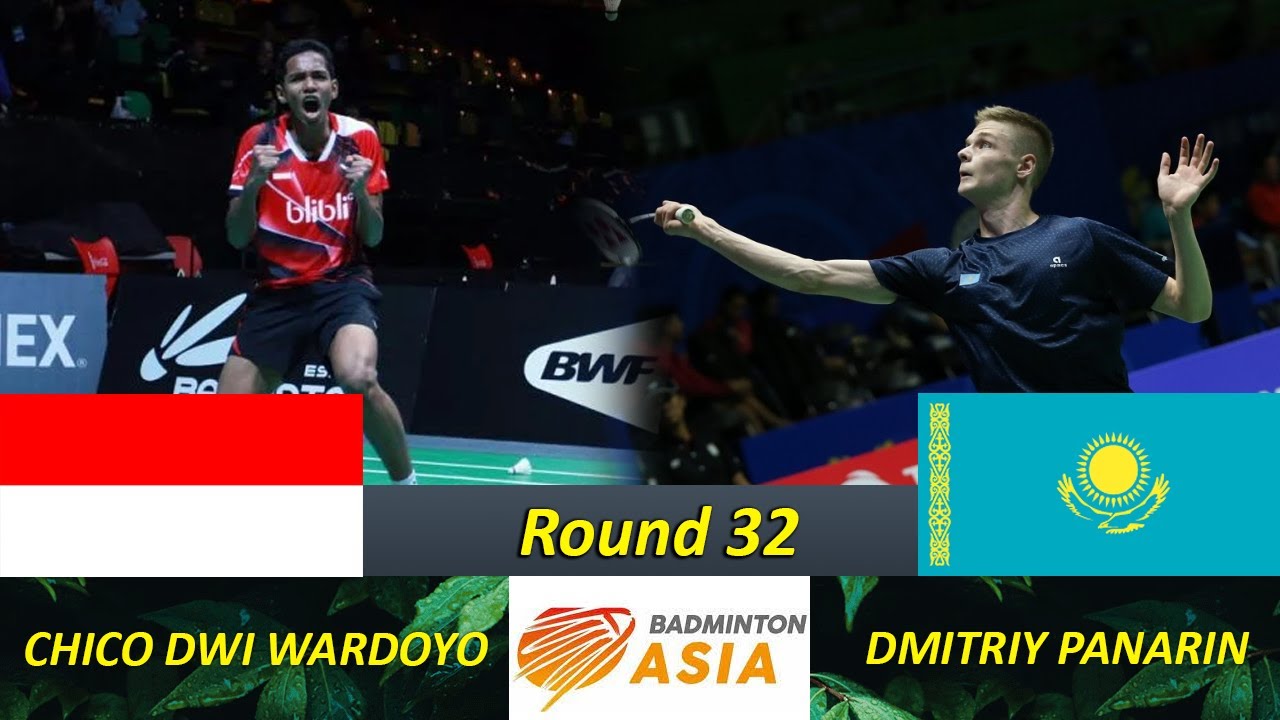 (R32) CHICO DWI WARDOYO vs DMITRIY PANARIN | DUBAI BADMINTON ASIA CHAMPIONSHIPS 2023 - YouTube