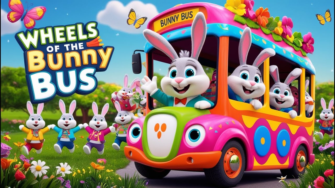 Wheels of the Bunny Bus | Fun Nursery Rhyme for Kids | Learn Kario G ...