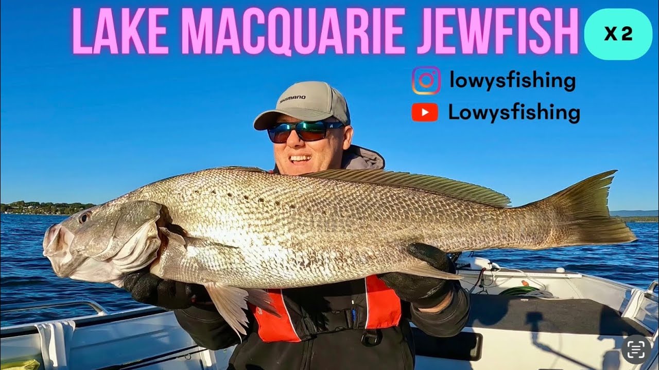2 jewfish caught on a great morning - Lake Macquarie - YouTube