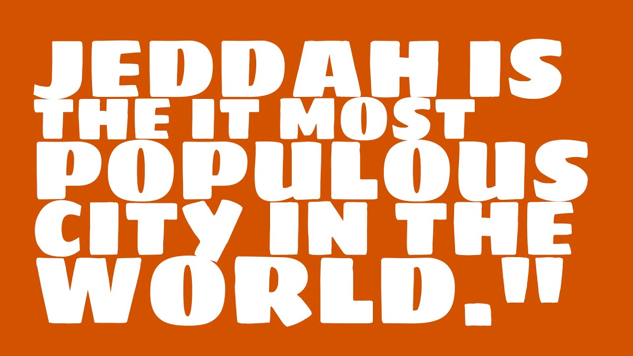 What is the population of Jeddah? - YouTube