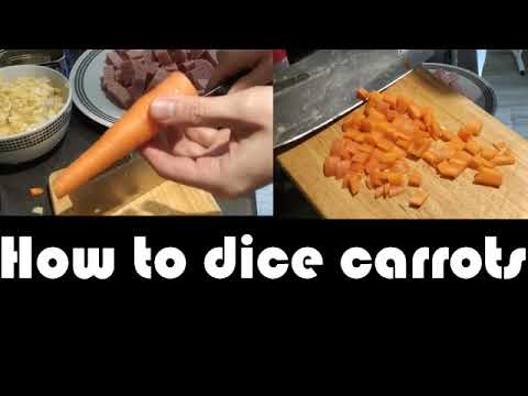 HOW TO DICE CARROTS - YouTube