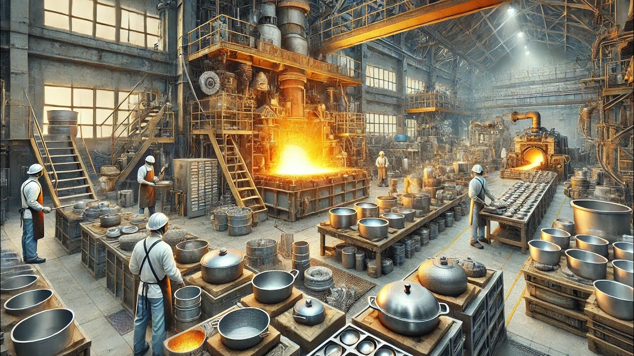 The amazing process of making quality cookware from scrap - YouTube