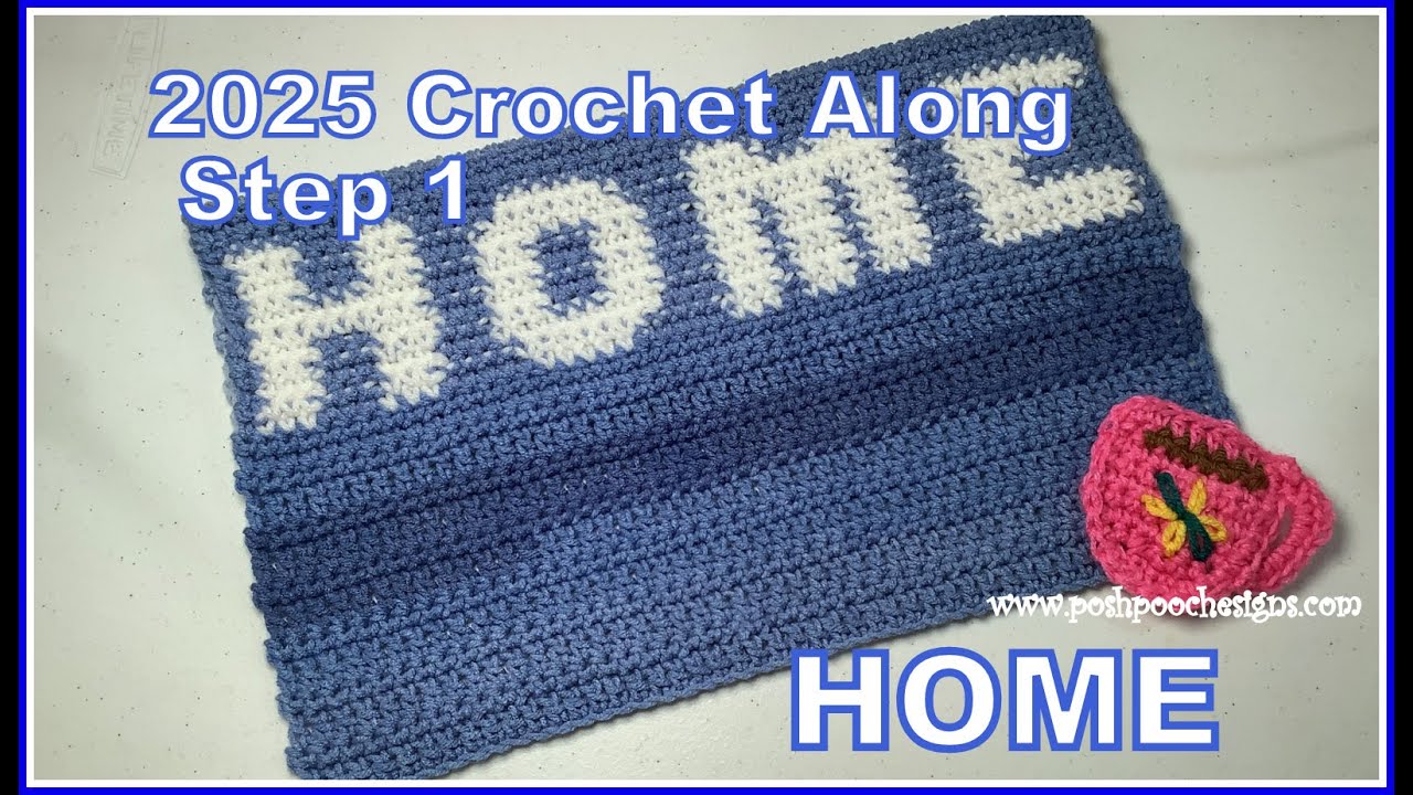 2025 Crochet Along - HOME Wall Hanging Crochet Pattern #crochet # ...