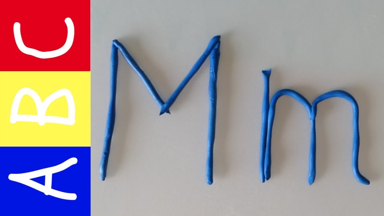 LÆR BOKSTAVEN "M" MED PLASTELINA - YouTube
