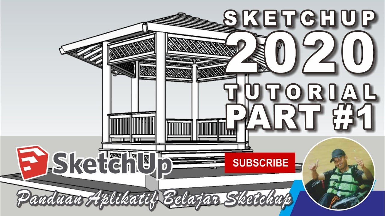 Tutorial Sketchup 2020 | Sampling Model Gazebo Hexagonal [Part 1] - YouTube