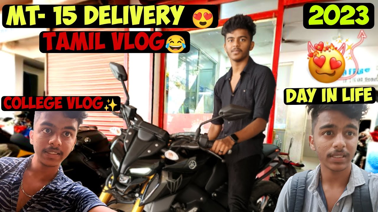 MT 15 DELIVERY VLOG 😍 TAMIL 2023 | DAY IN LIFE 😂 VLOG | Vimel Vlogs - YouTube