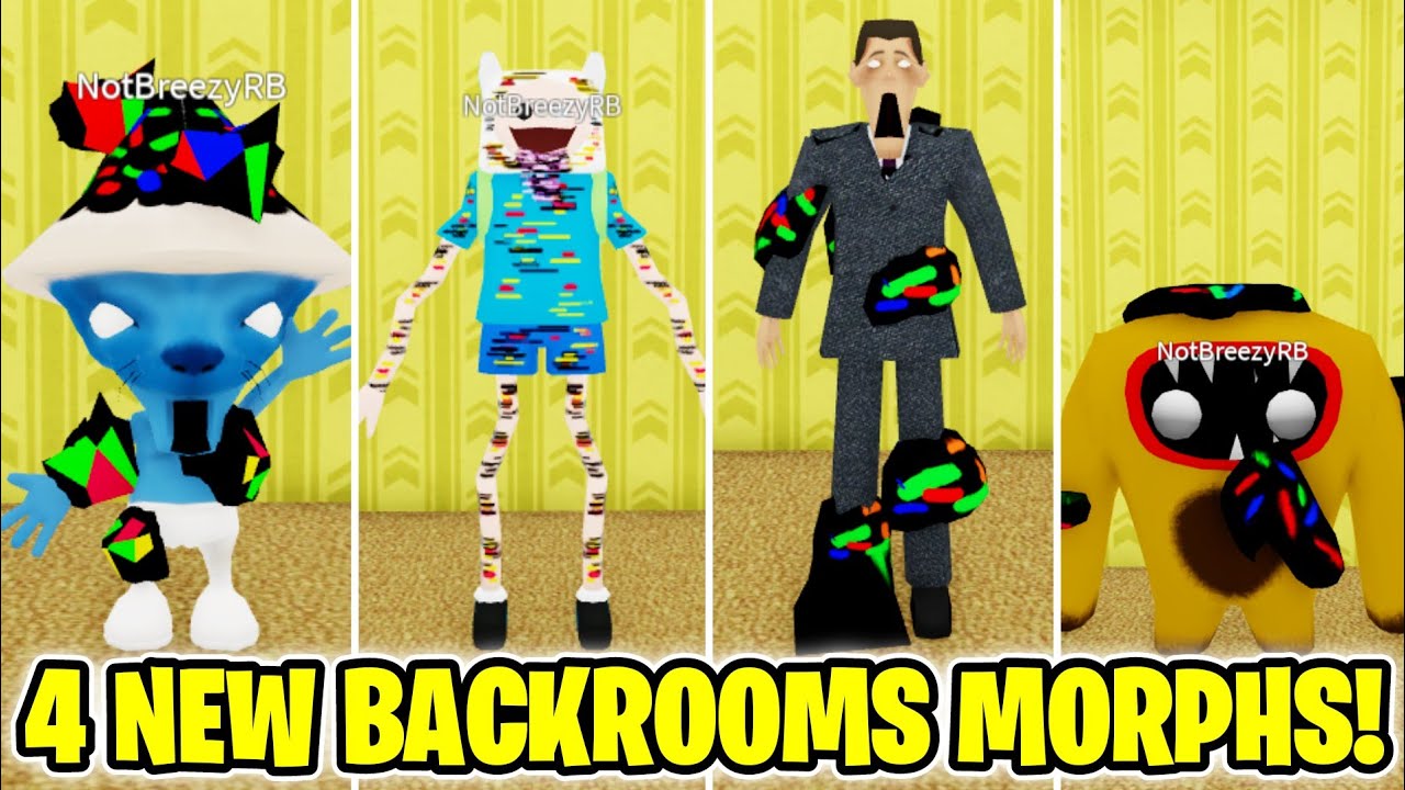 How to get ALL 4 NEW BACKROOMS MORPHS in Backrooms Morphs (ROBLOX ...