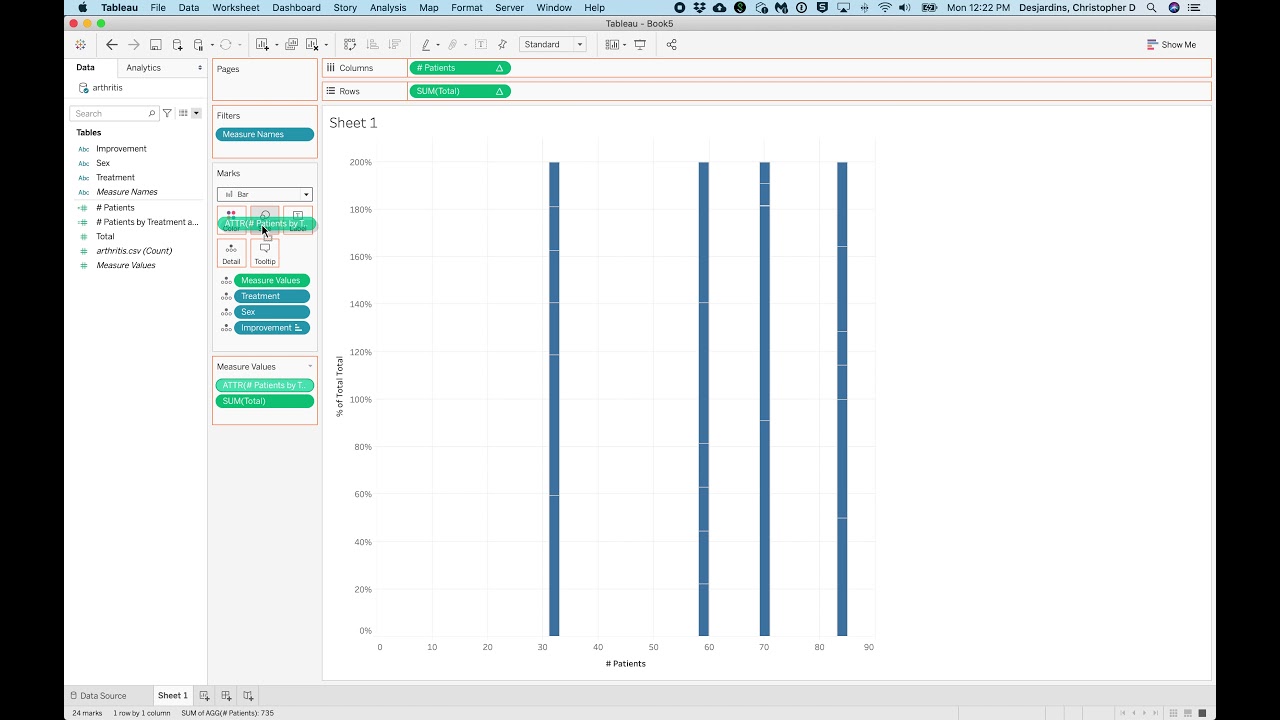 Mosaic Plot in Tableau - YouTube
