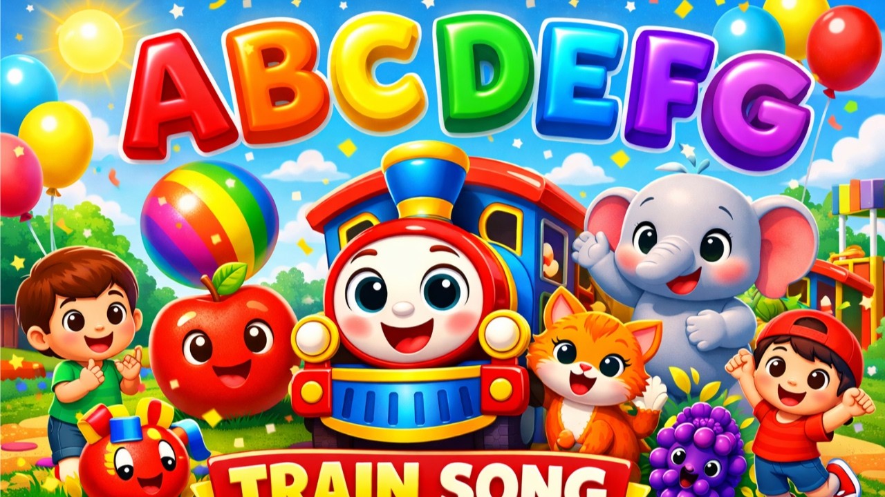 ABC Alphabet Train Song 🚂 | Learn Letters A to G for Kids | Fun Toddler ...
