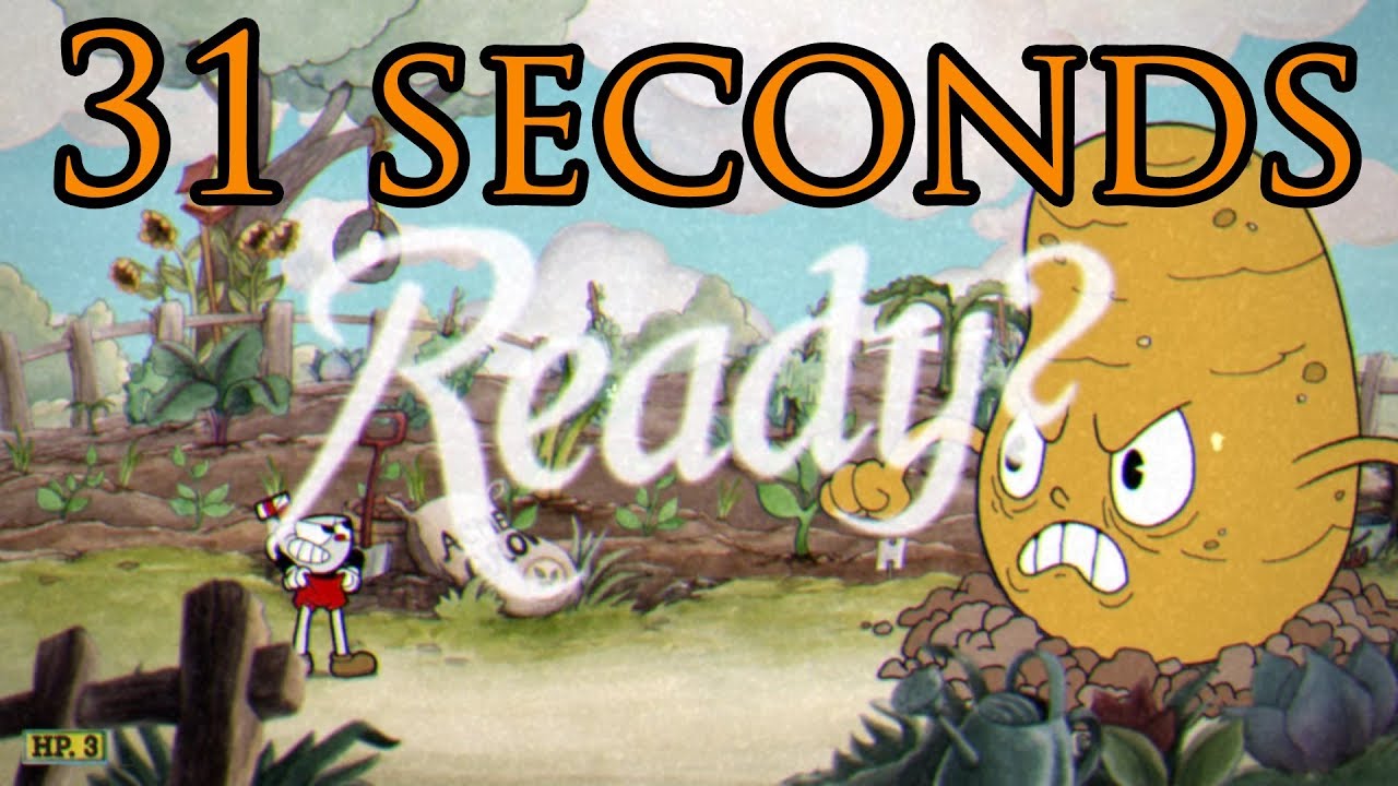 [CUPHEAD] BOTANIC PANIC IN 31 SECONDS (Regular) - YouTube