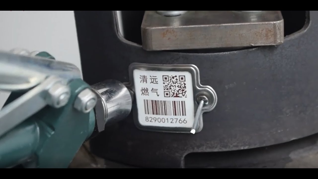 How to install durable bar code tag onto an old gas cylinder ...