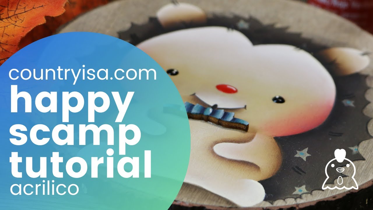 Tutorial di Country Painting Happy Scamp - Free - YouTube