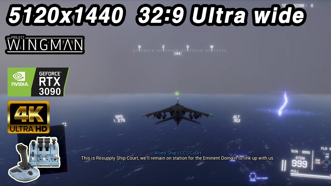 Project Wingman MISSION 07 (Eminent Domain)|Ultra Wide 32:9 5120x1440 ...