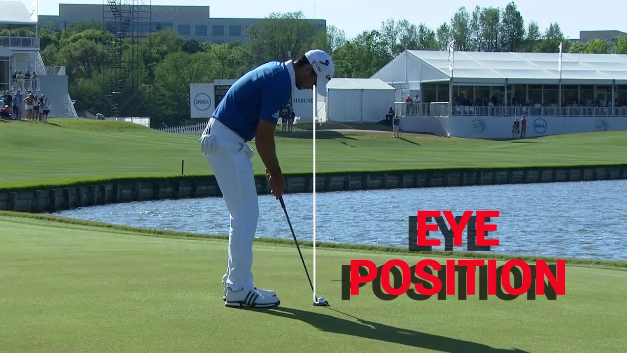 Eye position when putting - YouTube