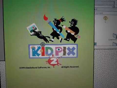 Kid Pix 2 for Mac OS9 Powerbook g3 Lombard - YouTube
