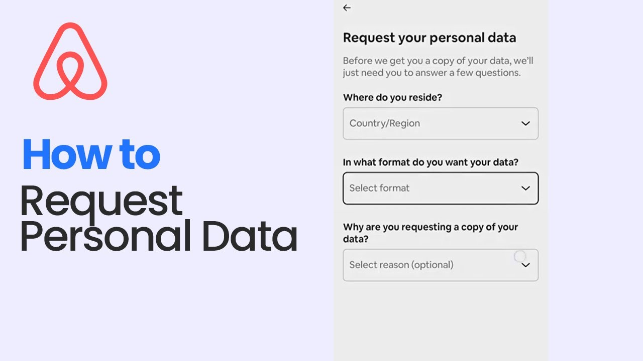 How to Request Personal Data on Airbnb - YouTube