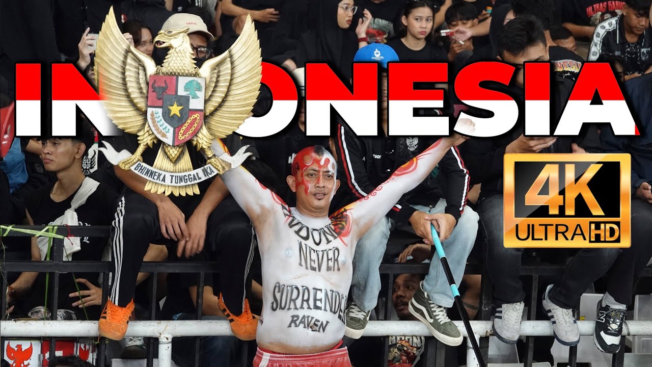 [4K] ULTRAS INDONESIA 🇮🇩 MỞ HỘI | Masyarakat ultras Indonesia menari di ...