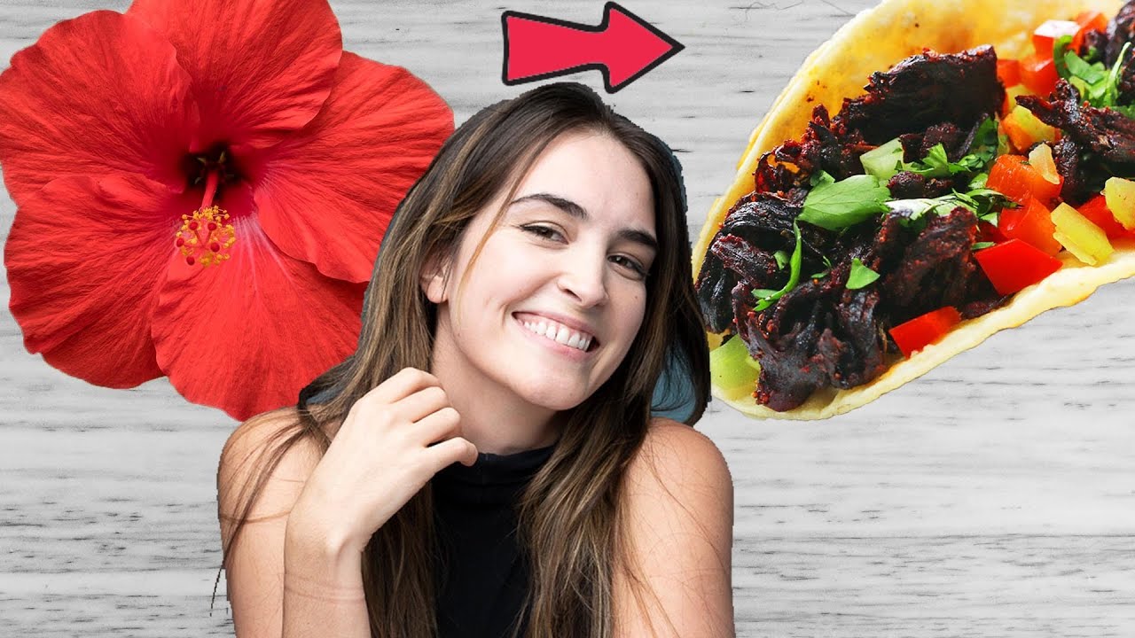 I Try Making Vegan Tacos Out Of Flowers - YouTube