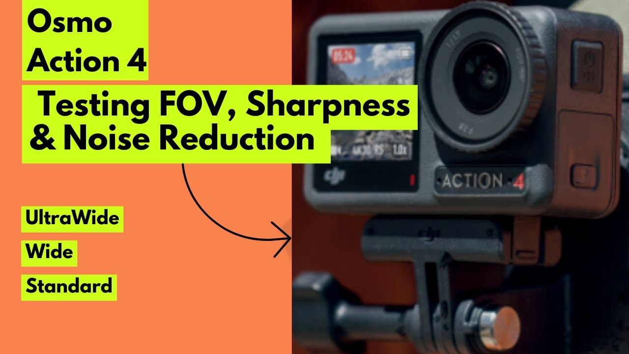 Field Of View Test On Osmo Action 4. Testing Sharpness & Noise ...