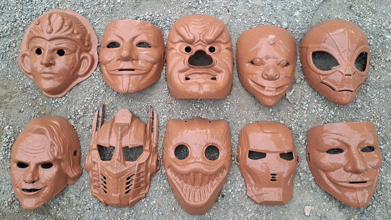Membersihkan Topeng Cepot,Badut,Joker,Urokodaki,Spider Man,Iron Man ...