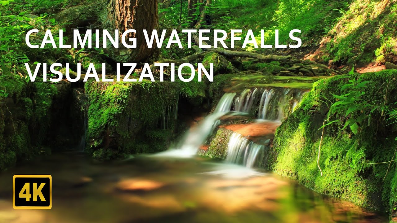 Relaxing Music with Waterfall • Meditation Music, Study, Calming ...