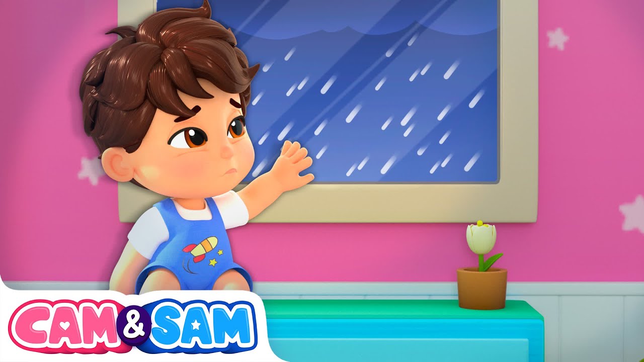 🌧️ Rain Rain Go Away 🌞 Indoor Fun! Cam & Sam Nursery Rhymes & Kids ...