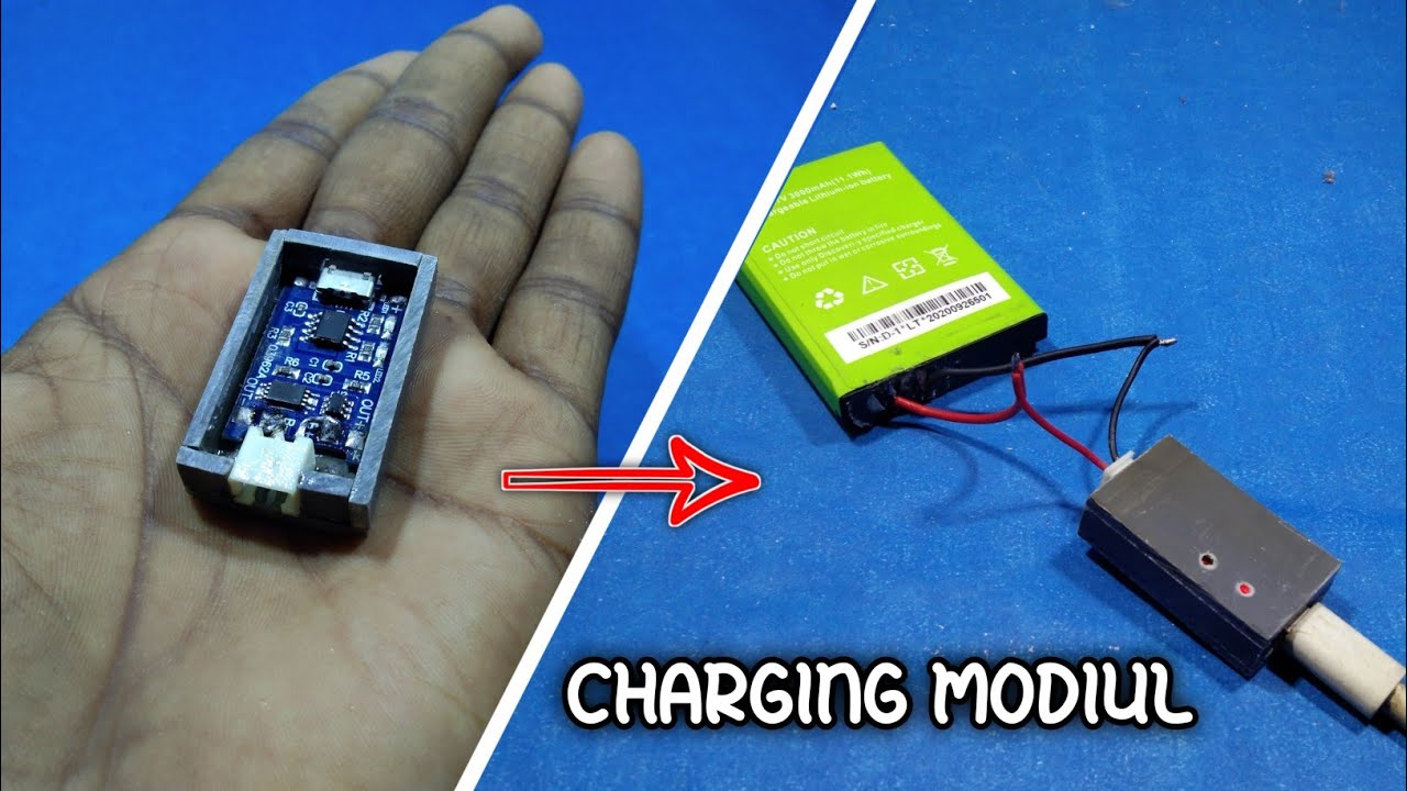 Lithium ion Battery Charging Module || TP 4056 charging module cover ...