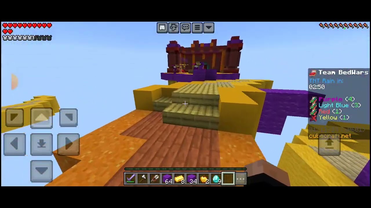 gia bảo tv : vô sever cubecraft minecraft pe chơi bedwar - YouTube