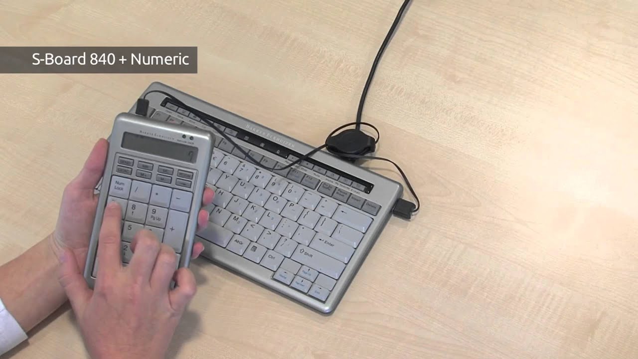 S board keyboard 840 Bakker Elkhuizen Ergonomio - YouTube