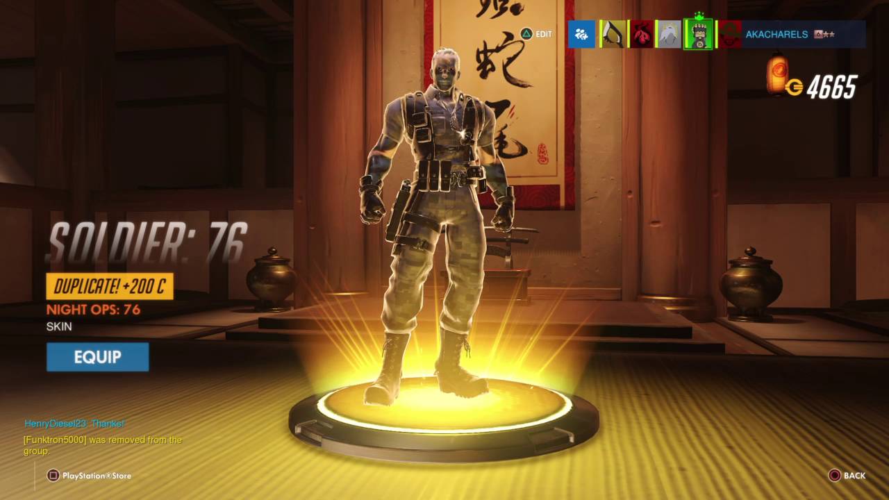 Overwatch: Soldier: 76 Legendary Night Ops: 76 Skin Unbox - YouTube