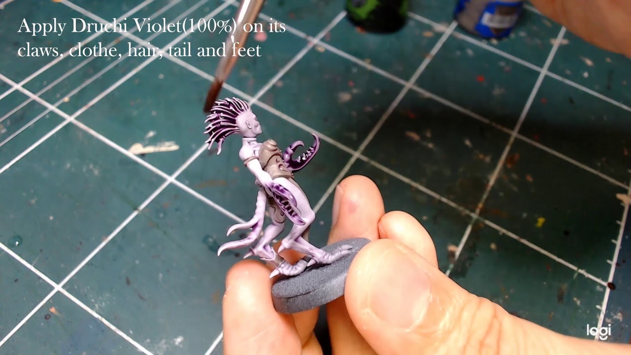 Painting Slaanesh Daemonette Super Fast and Easy - YouTube