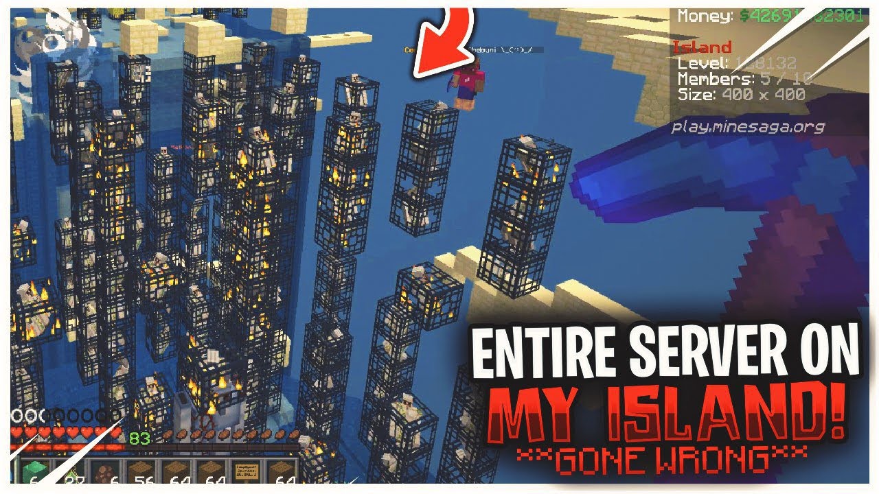 the whole server griefed my island... | Minecraft Skyblock - YouTube
