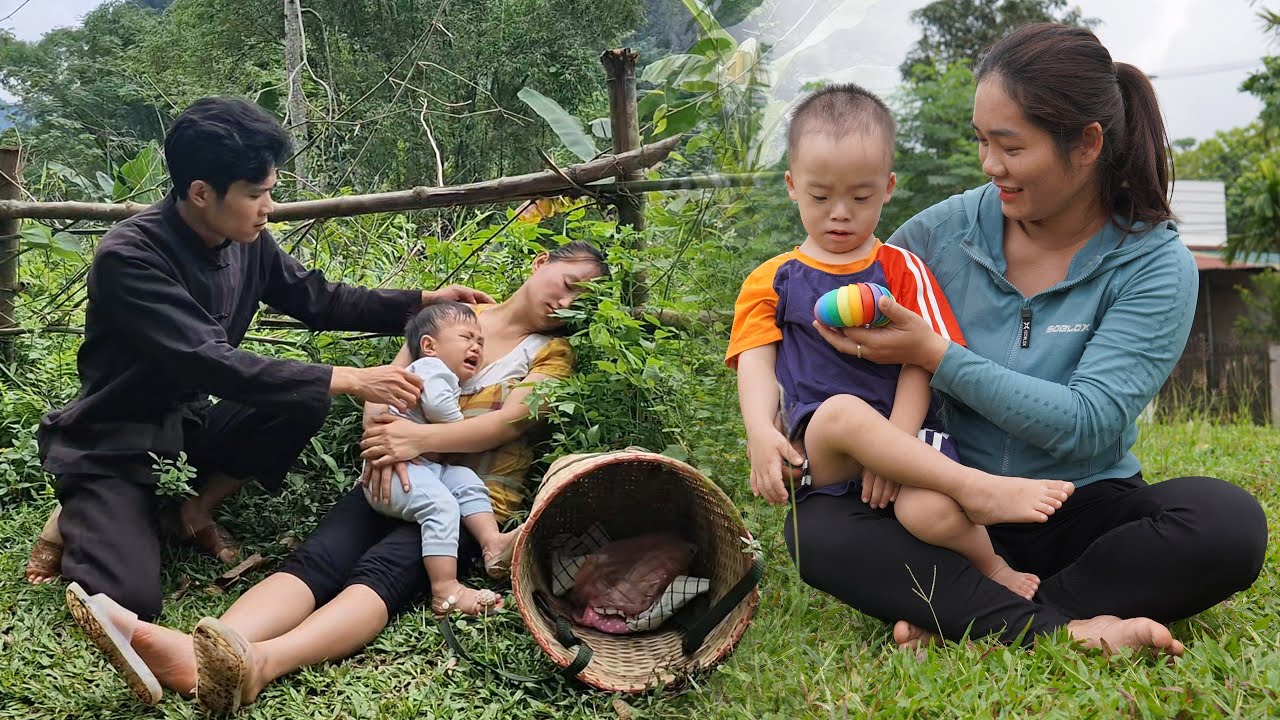 Thu visits a disabled child - Dong helps a poor mother and child who ...