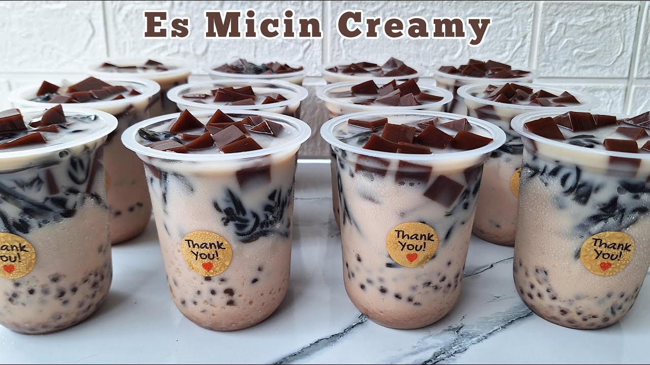 Resep Es Micin Creamy || Ide Jualan Minuman Kekinian - YouTube