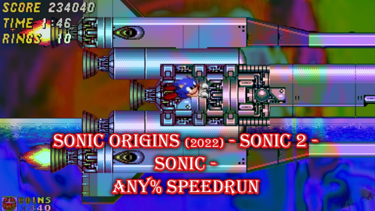 Sonic Origins (2022) - Sonic 2 - Sonic - Any% Speedrun - YouTube