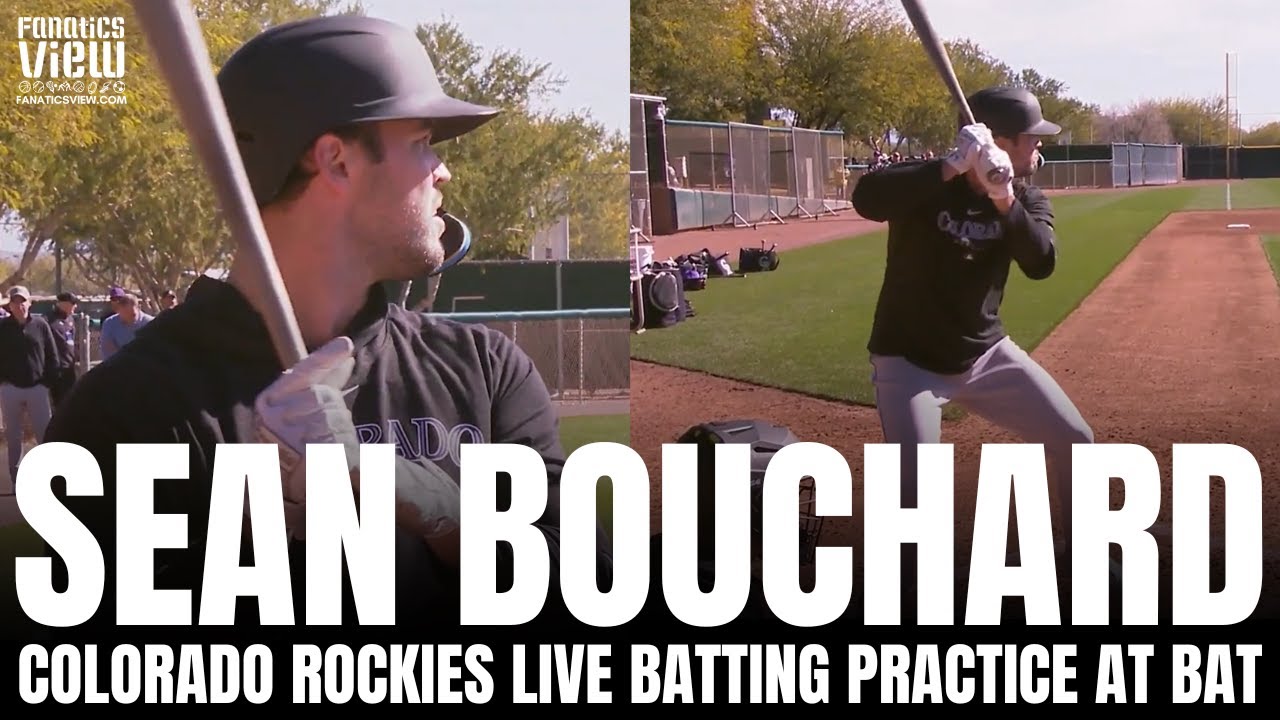 Sean Bouchard Live Batting Practice At Bat from Colorado Rockies Spring ...