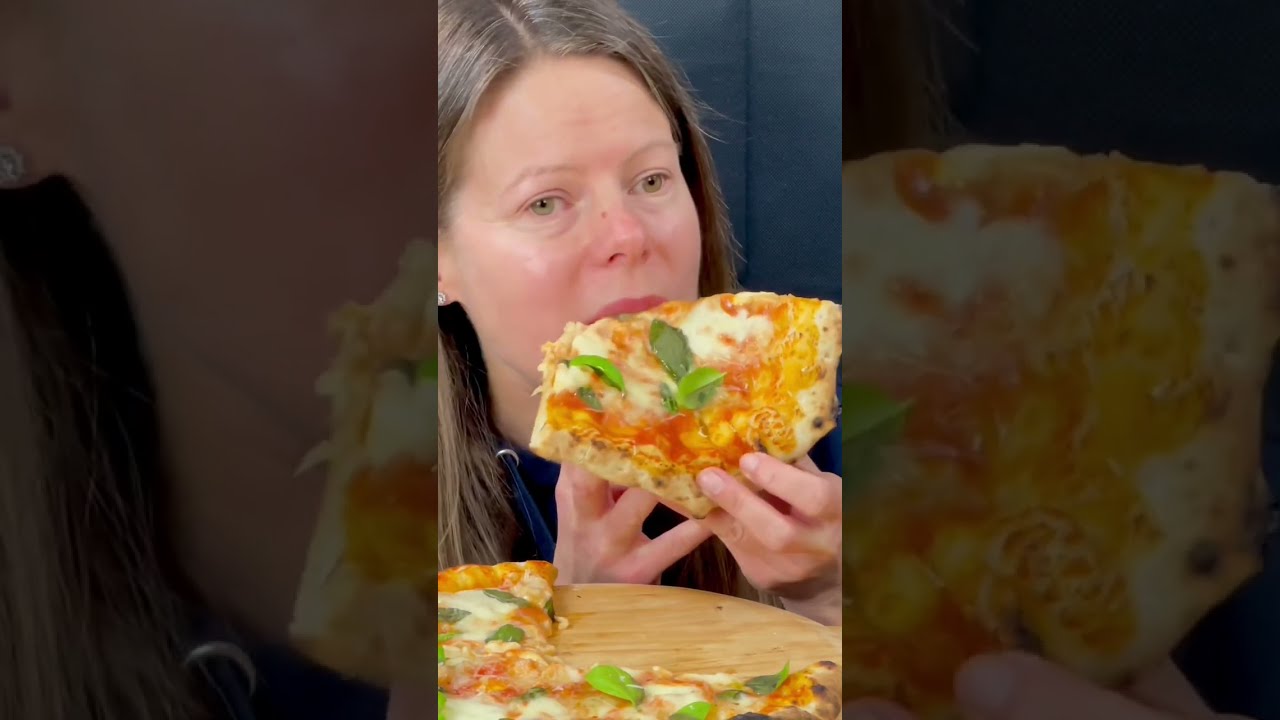 ASMR EATING PERFECT HOMEMADE PIZZA - YouTube