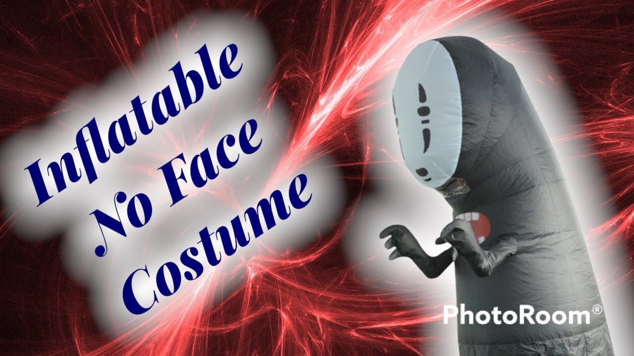 "No Face" Inflatable Costume Review - YouTube
