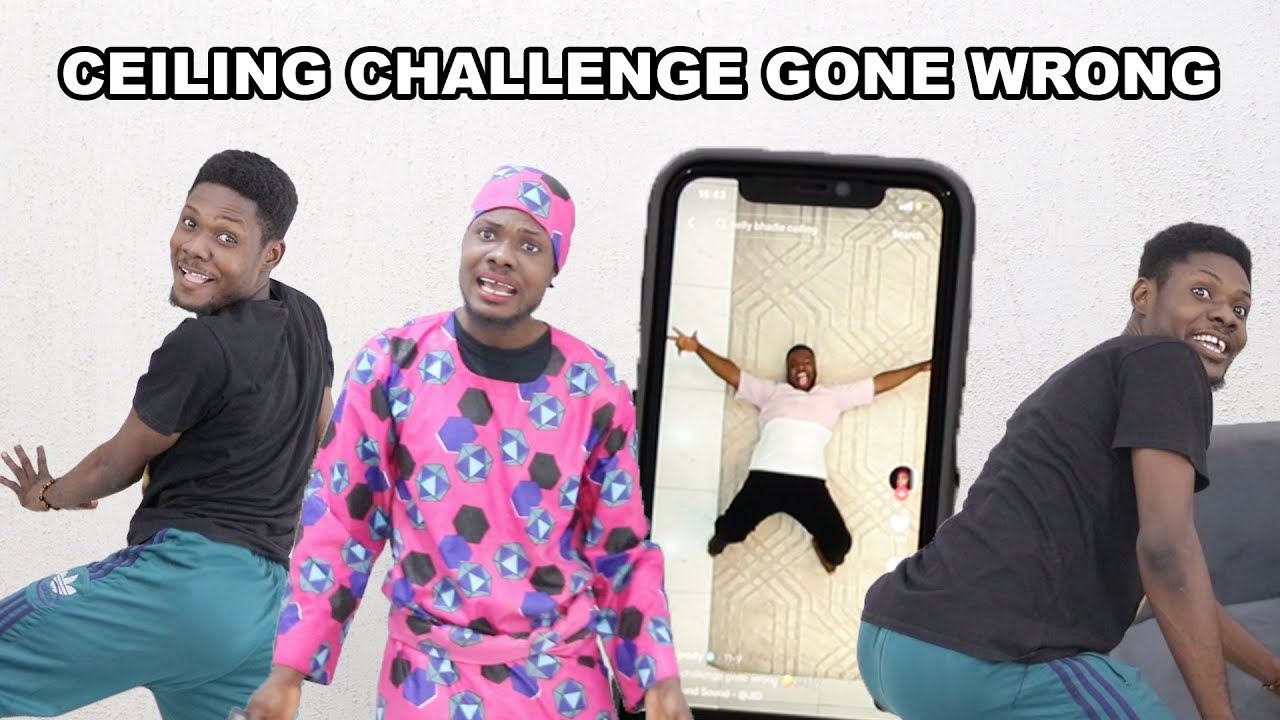 CEILING CHALLENGE GONE WRONG - YouTube