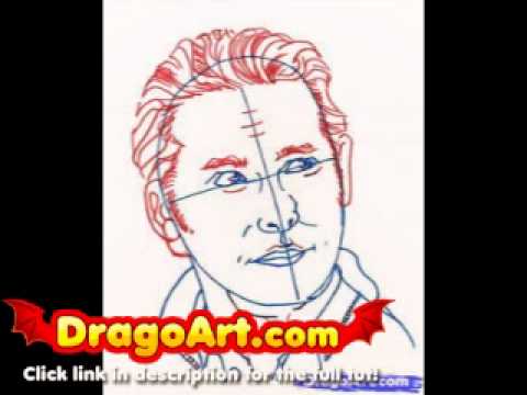 How to draw Carlisle Cullen, step by step - YouTube