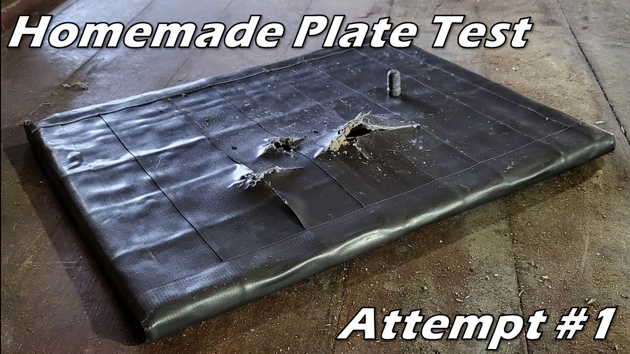 Homemade Plate Test #1 (Ceramic Tile & Duct Tape) - YouTube