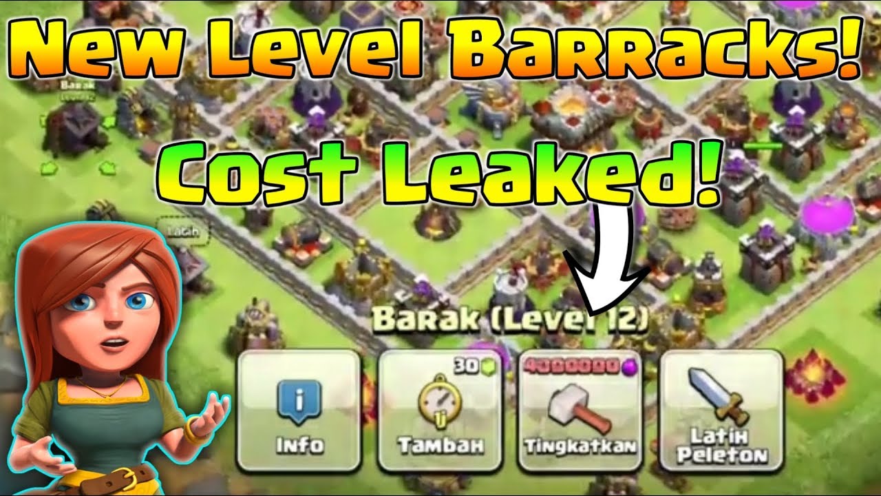 NEW LEVEL BARRACKS COST LEAKED | NEW ELIXIR TROOP CONFIRM | COC JUNE ...