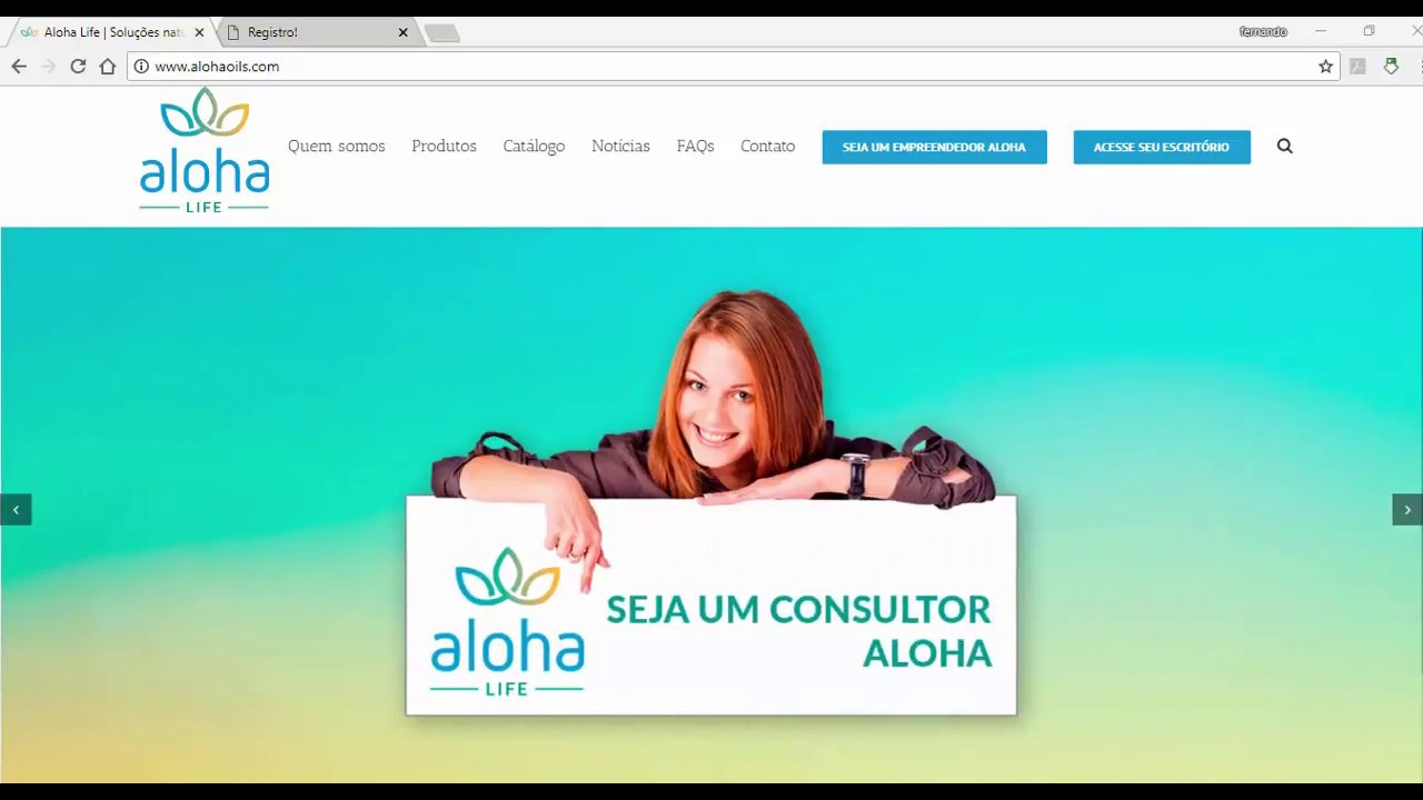 COMO FAZER O SEU CADASTRO NA ALOHA - YouTube