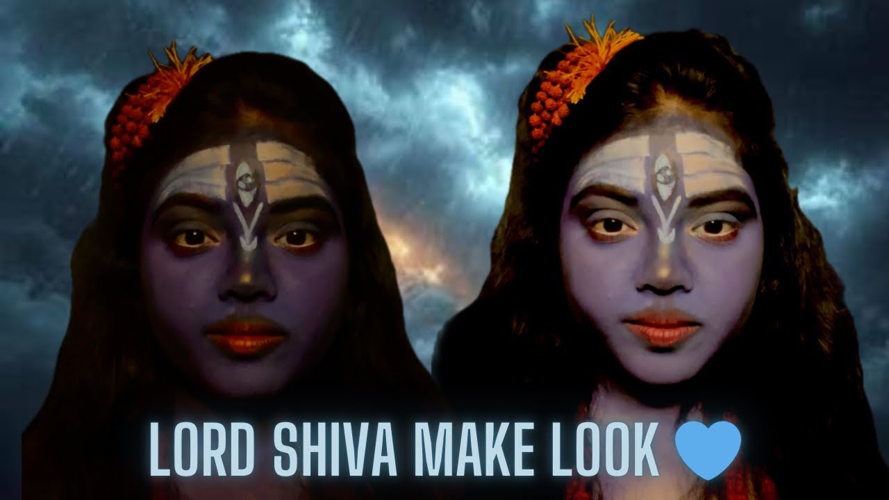 Sawan special , lord shiva makeup look ♥️💙 #yt #makeup #lordshiva # ...