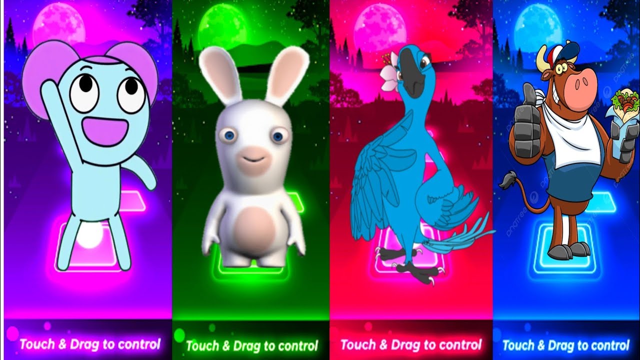 Pibby🆚Rabbids Invasion🆚RIo🆚FUNNY BULL💦Who is best?? - YouTube