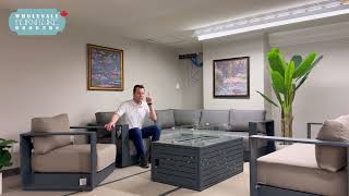 CIEUX Lyon Outdoor Patio Aluminum Metal Patio Furniture with Sunbrella Cushions Review