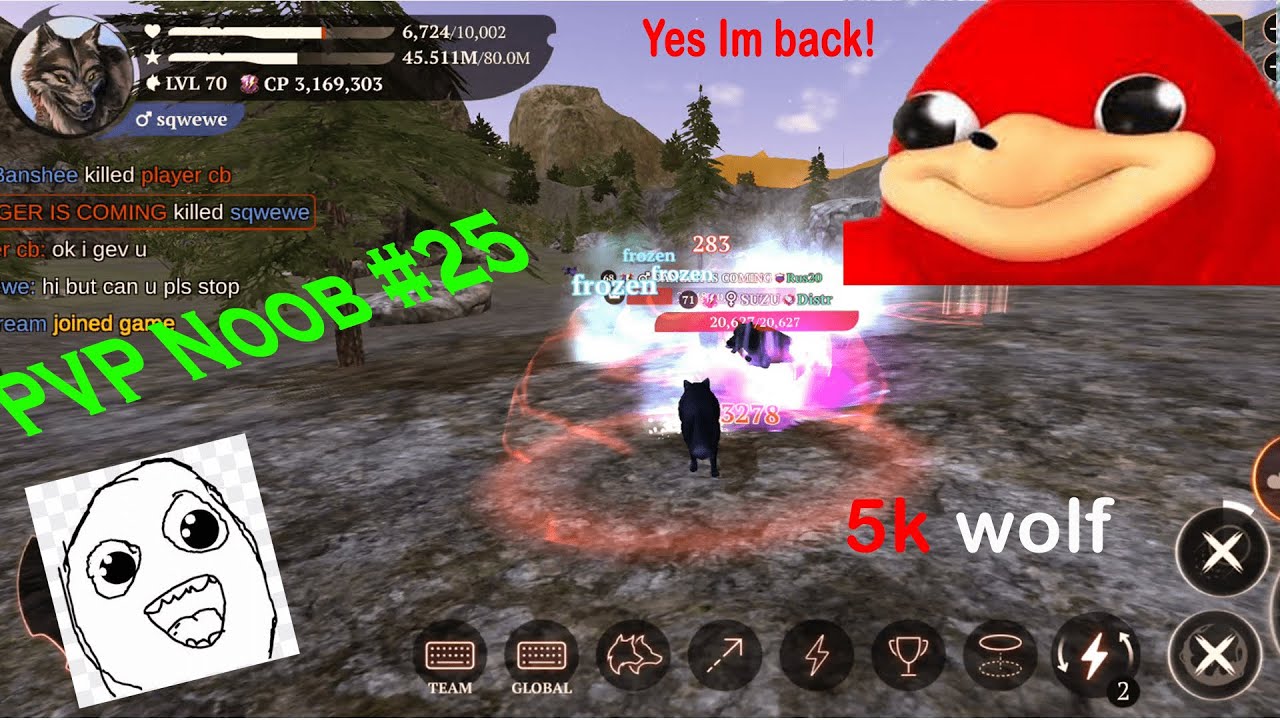 Pvp Noob #25 . Pvp noob you should watch before sleeping. | 5k wolf - YouTube