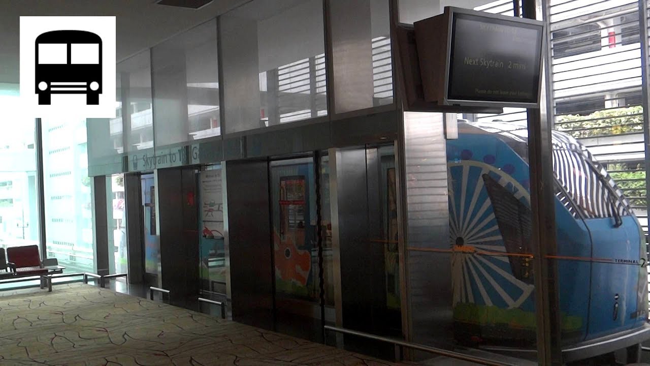 Mitsubishi Crystal Mover (Changi Airport Skytrain) - Departing Terminal ...